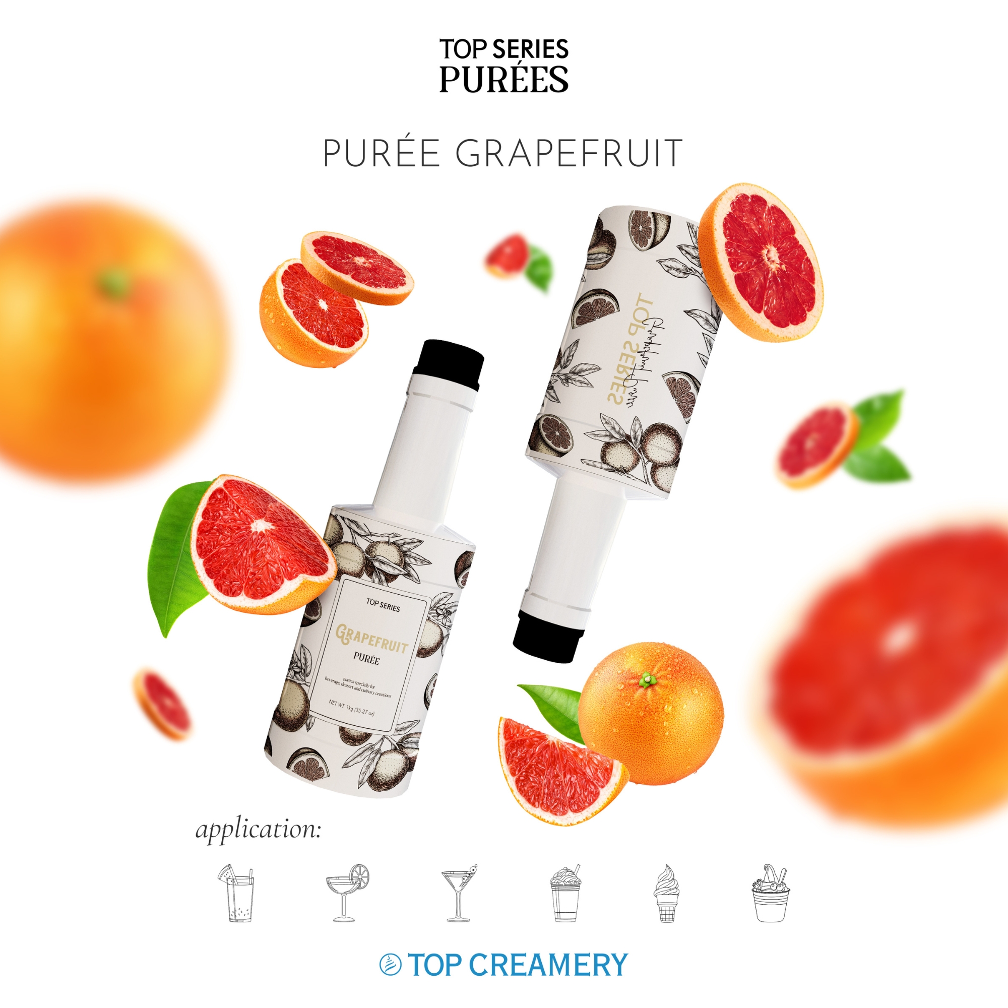 TOP Creamery Top Series Grapefruit Puree 1kg | Shopee Philippines