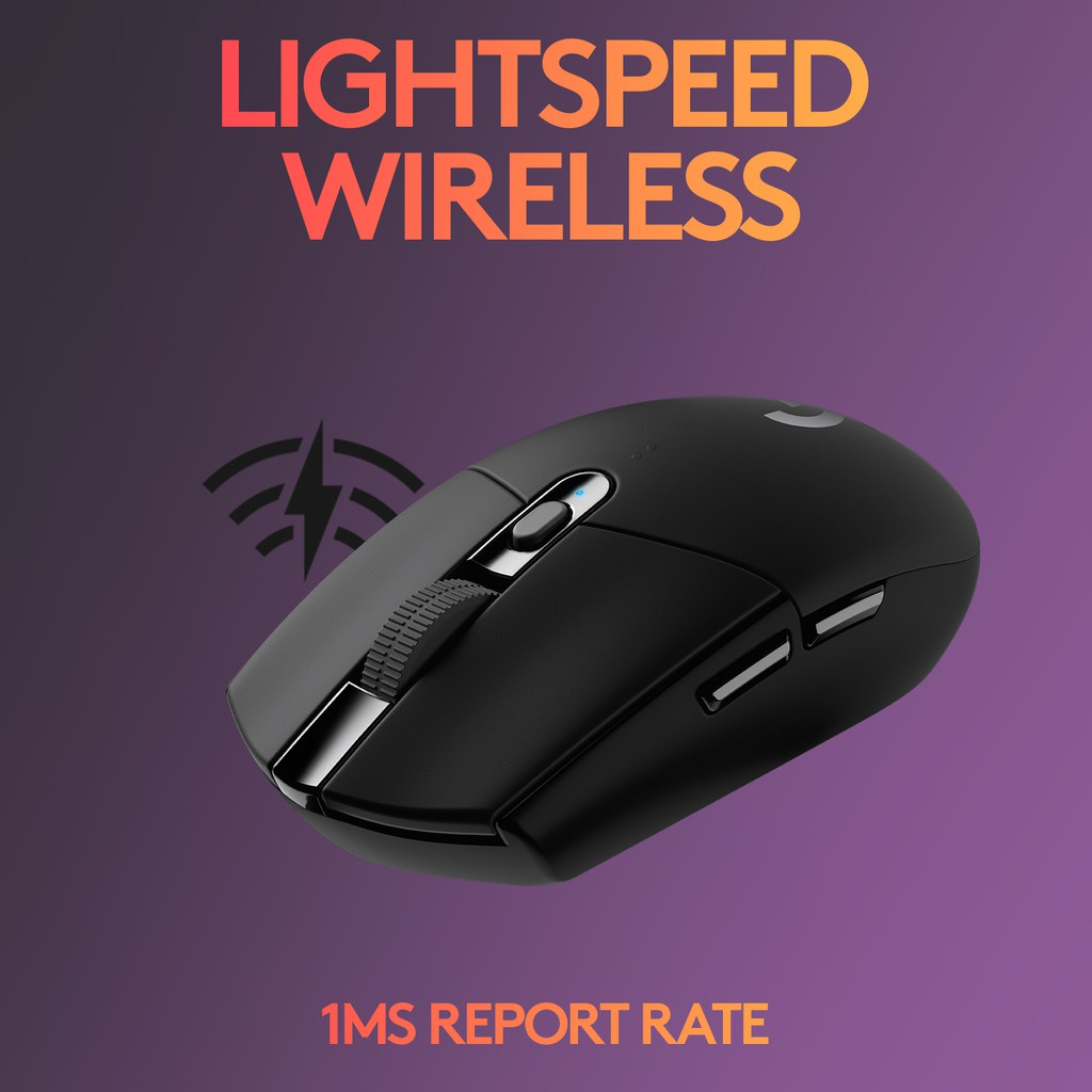 Logitech Gaming Mouse G304 LIGHTSPEED 12000 DPI Hero Sensor Lightweight ...