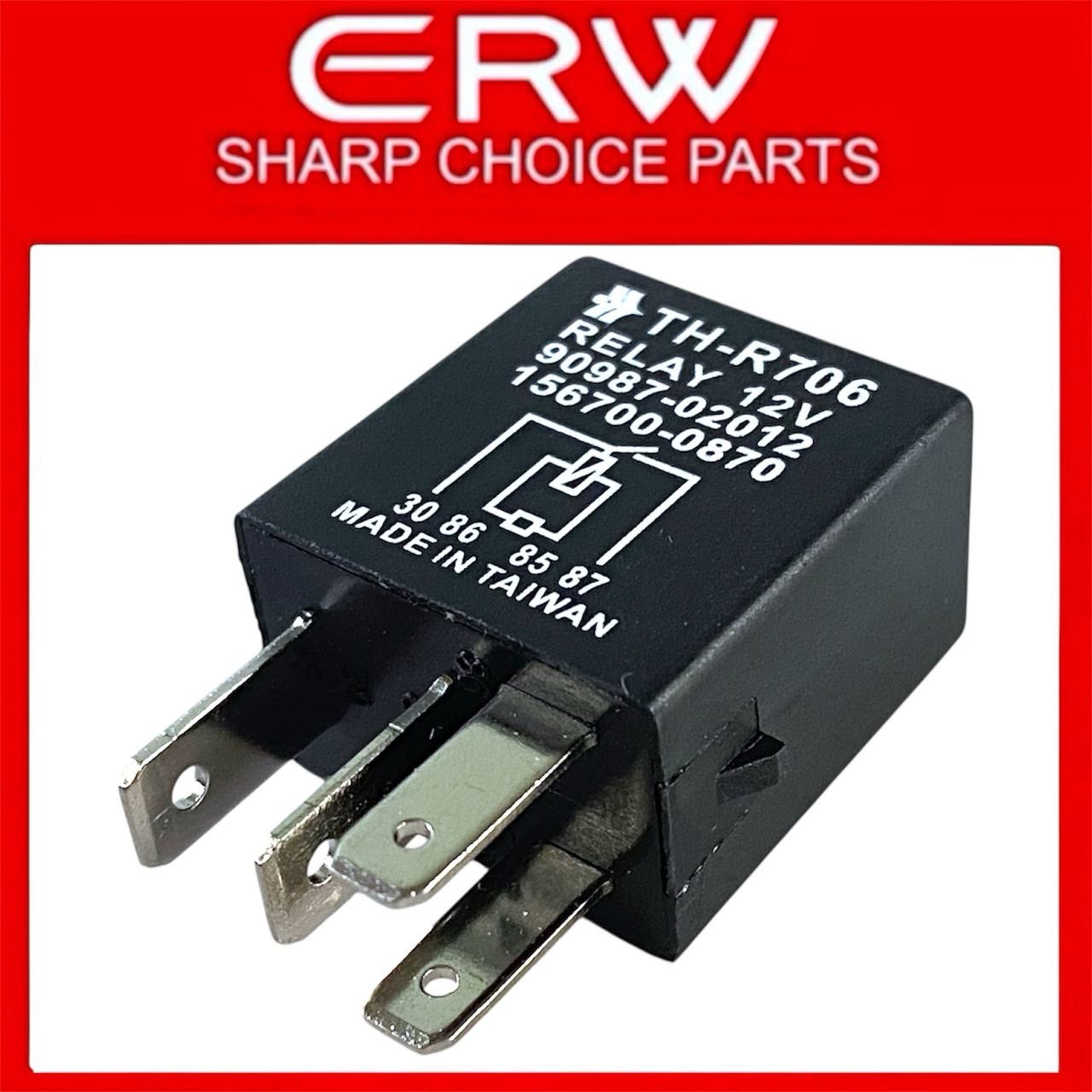 POWER RELAY for TOYOTA 12V 4PIN Replacement part no. (90987-02012) 1PC ...