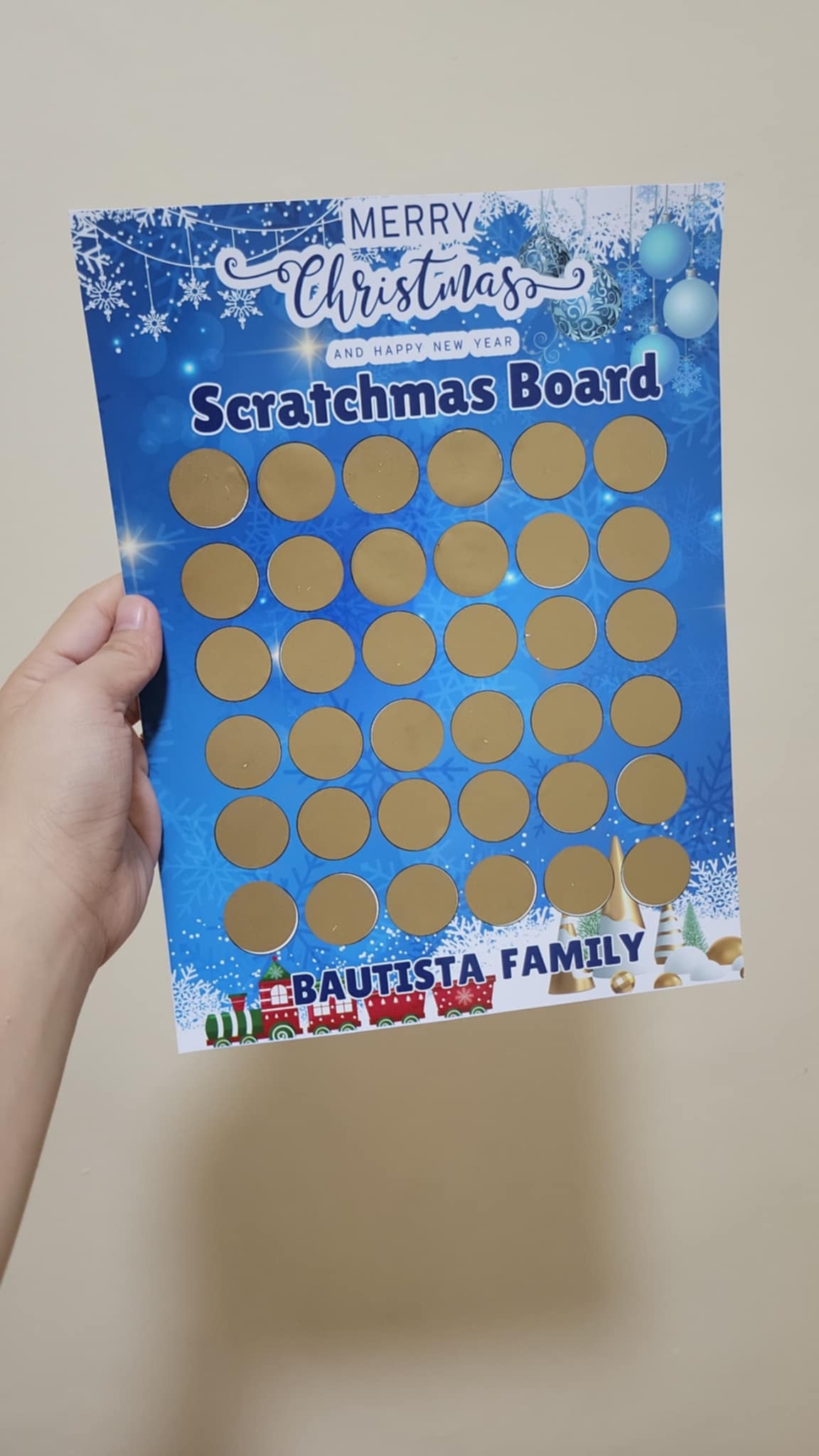 30 SCRATCHES CUSTOMIZED CHRISTMAS SURPRICE SCRATCH IT BOARD - HIGH ...