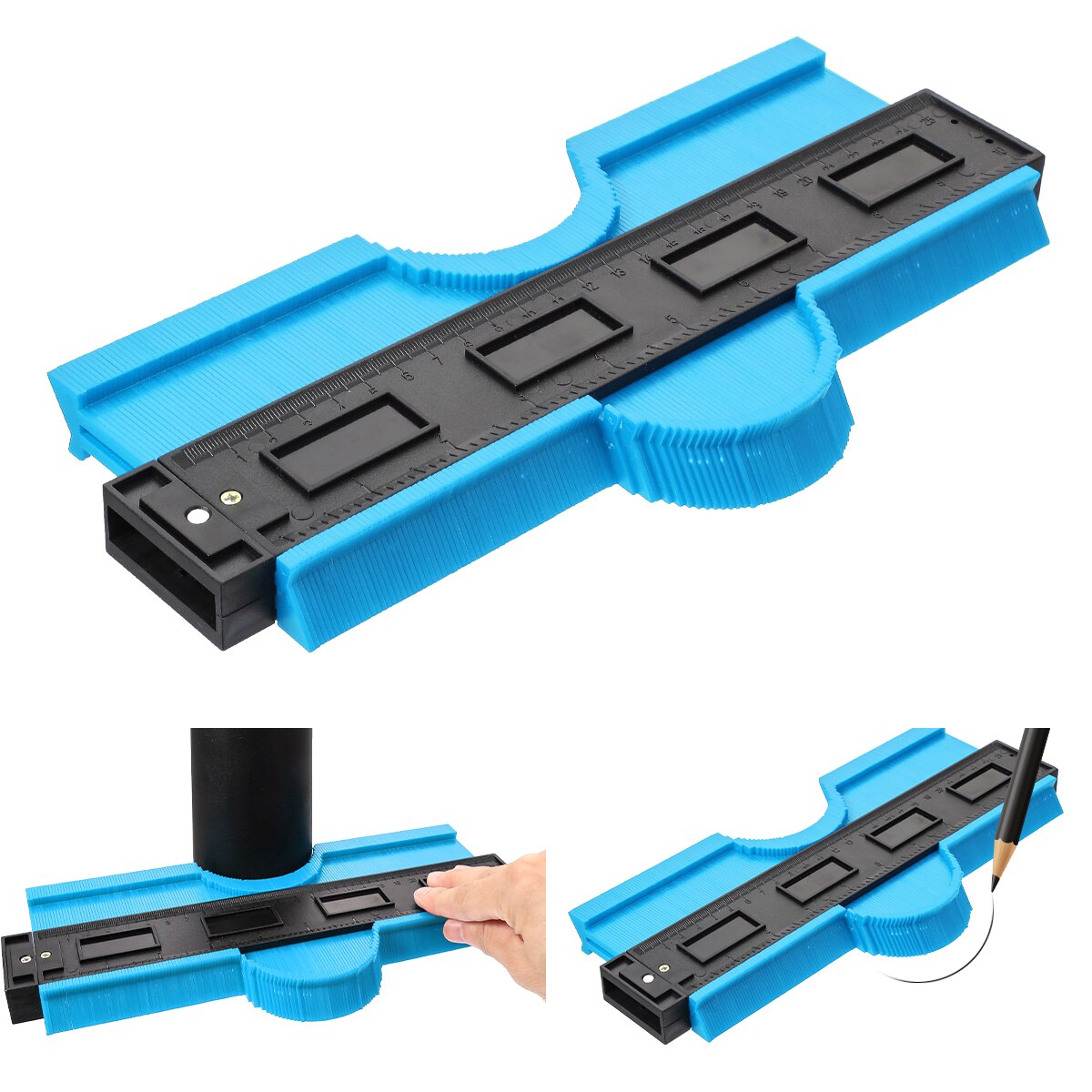 10 inch and 5 inch Shape Contour Gauge Duplicator Kit with Durable ABS ...