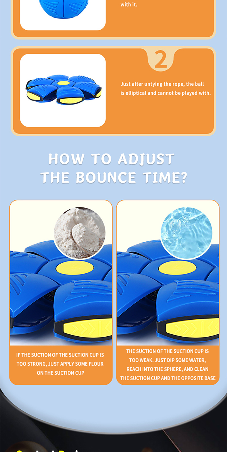 Bouncing Ball UFO Flying Ball Kids Throw Disc Magic Balls Boy/Girl ...