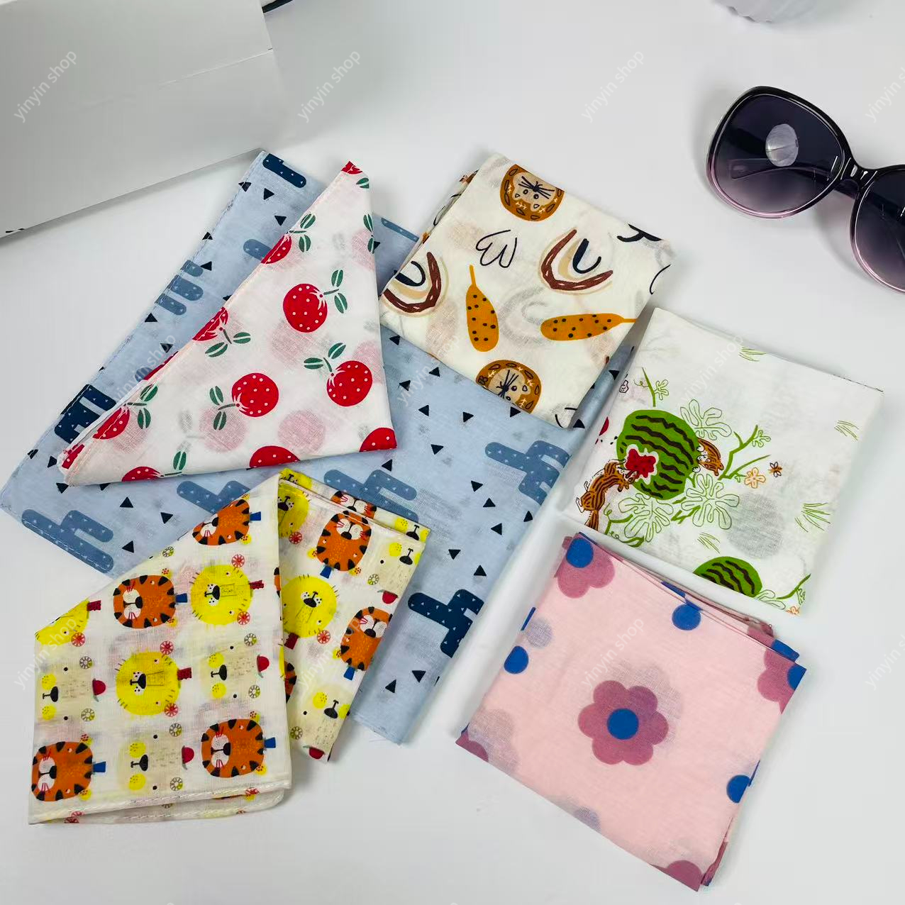 6 Pcs/12 PcsLadies Cotton Murang Panyo Floral & Animal Patterns Women's ...