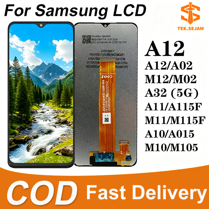 TEK.SEJAM LCD For Samsung A12 A02 M12 A10 A11 M11 LCD Touch Screen ...