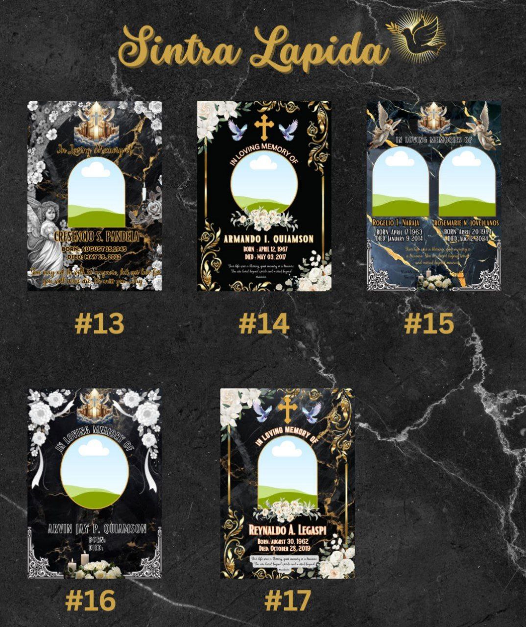 UNDAS SINTRA LAPIDA WITH FREE CANDLE A4 SIZE (PORTRAIT STYLE) DESIGN #1 ...