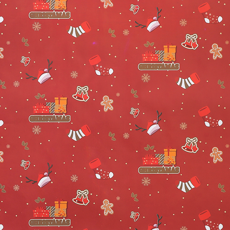 50 PCS Christmas Gift Wrapper Coated Glossy Designs Wrapping Paper High ...