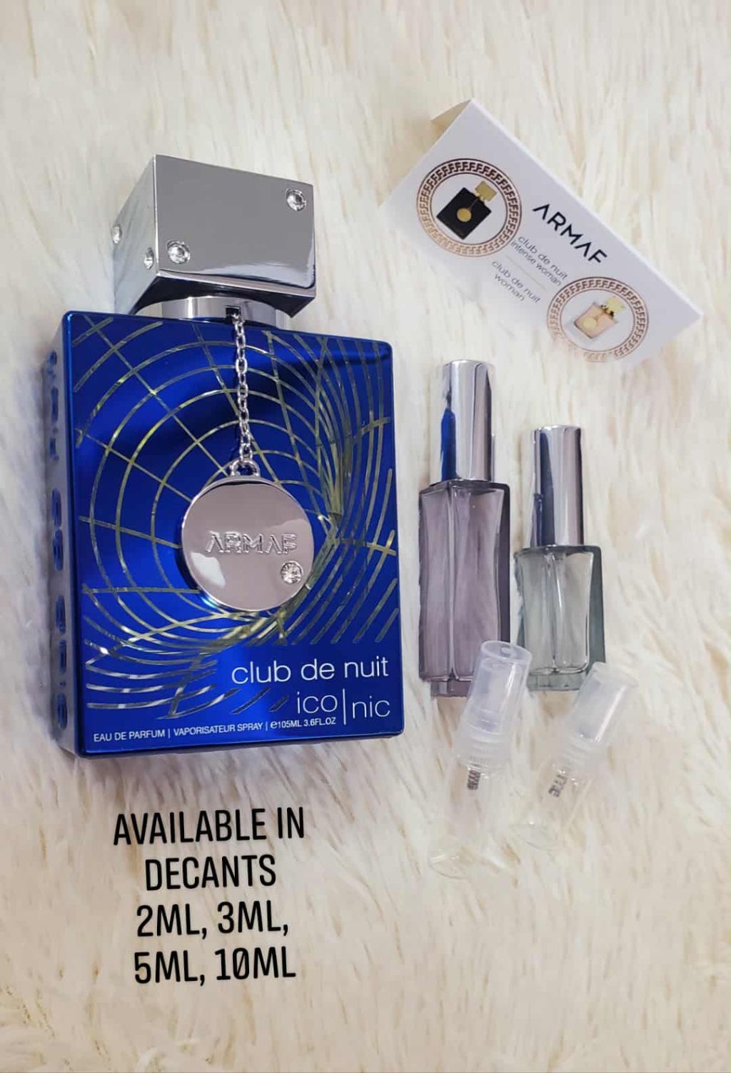 DECANT | CLUB DE NUIT EDP ICONIC (BDC ) 2ml 3ml 5ml 10ml perfume ...