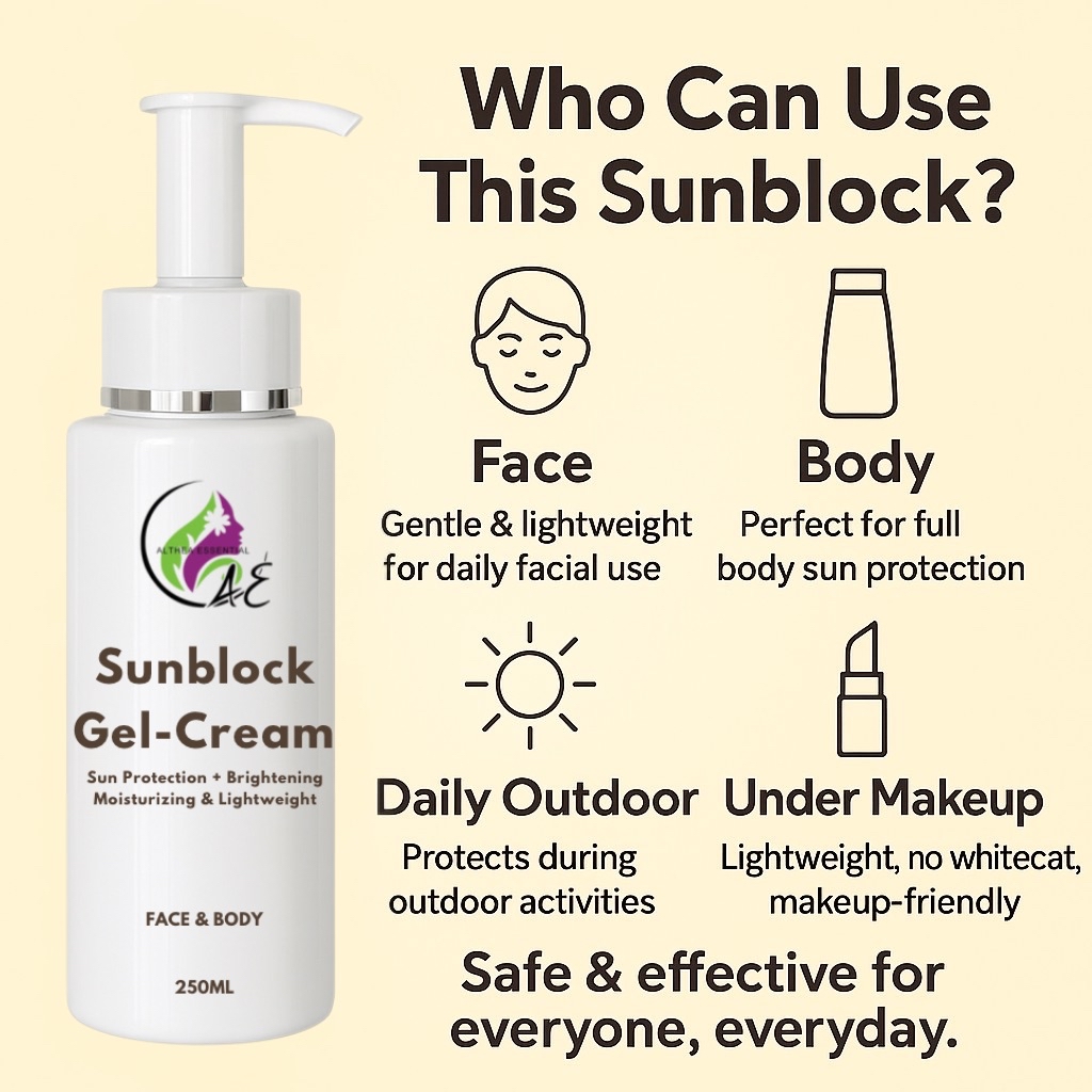 Althea Essential Sunblock Gel-Cream SPF 30 Lightweight No Whitecast ...