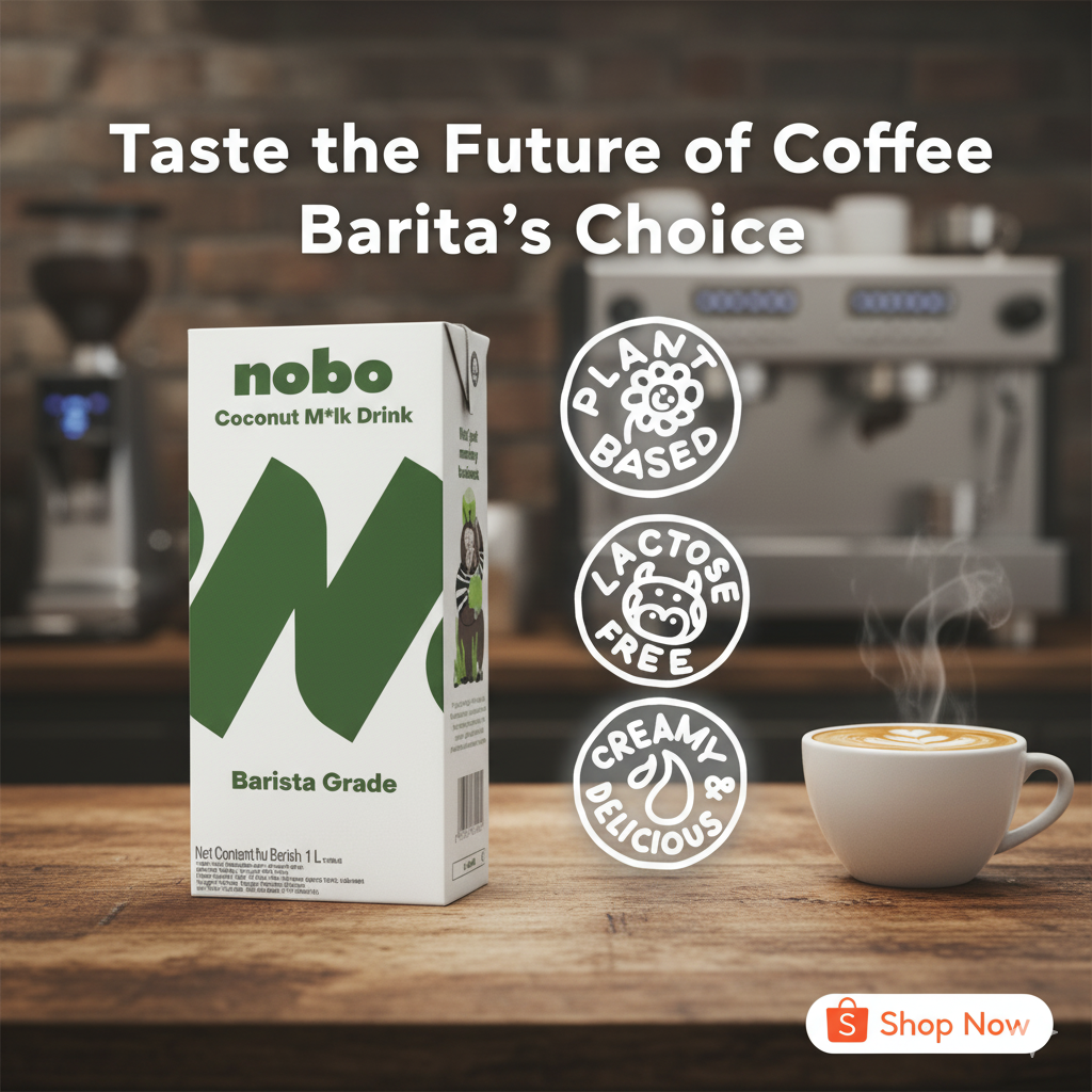 NOBO Coconut Milk 1L – Froths Like Dairy, Coconut-Based, No Gums ...