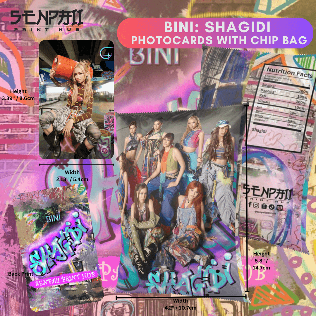 BINI: SHAGIDI PHOTOCARDS with CHIP BAG | Shopee Philippines
