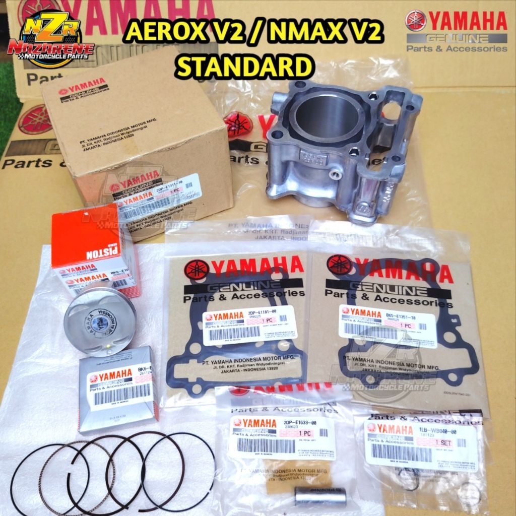 YAMAHA CYLINDER BLOCK SET NMAX V1 V2 / AEROX V1 V2 100% GENUINE ...