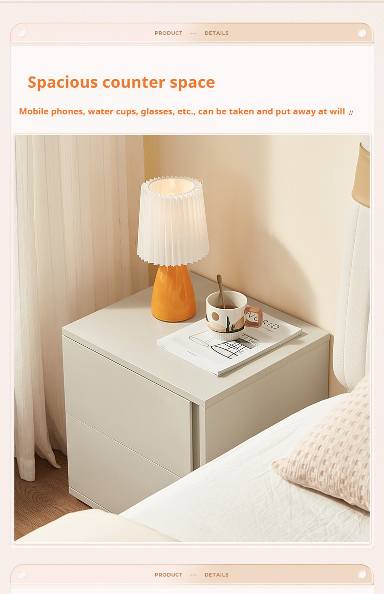 Simple Wooden Bedside Table With Drawer Modern Household Bedroom ...