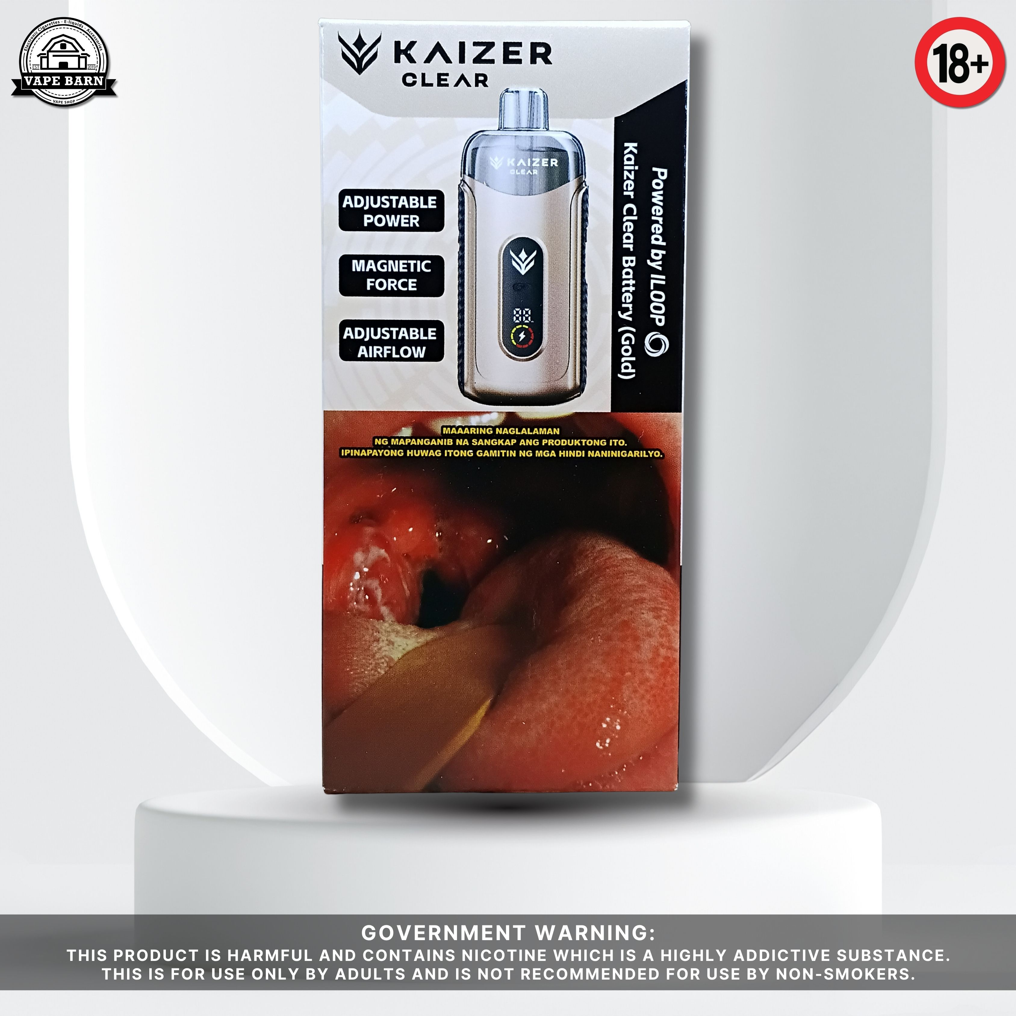 KAIZER Clear Battery (Adjustable Power, Magnetic Force, Adjustable ...