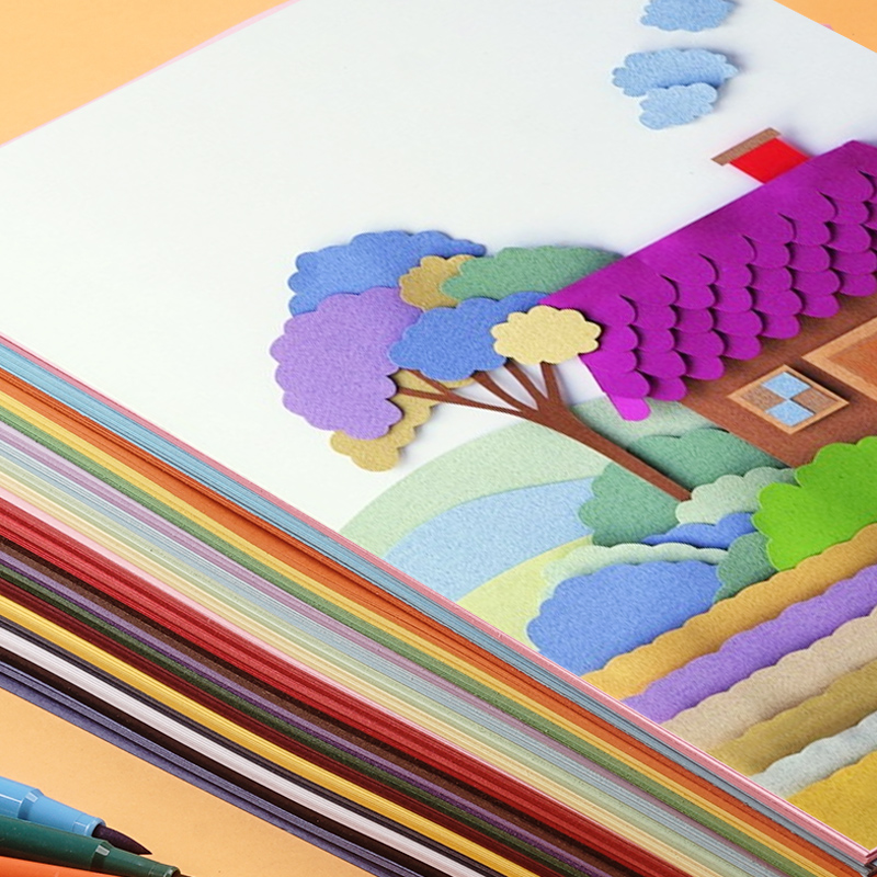 A4 Color Paper Set 100 Sheets with Design Long Paper Color Paper ...