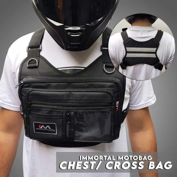 Immortal Motobag Chest Bag V1 & V2 for Men & Women Black Bag with ...
