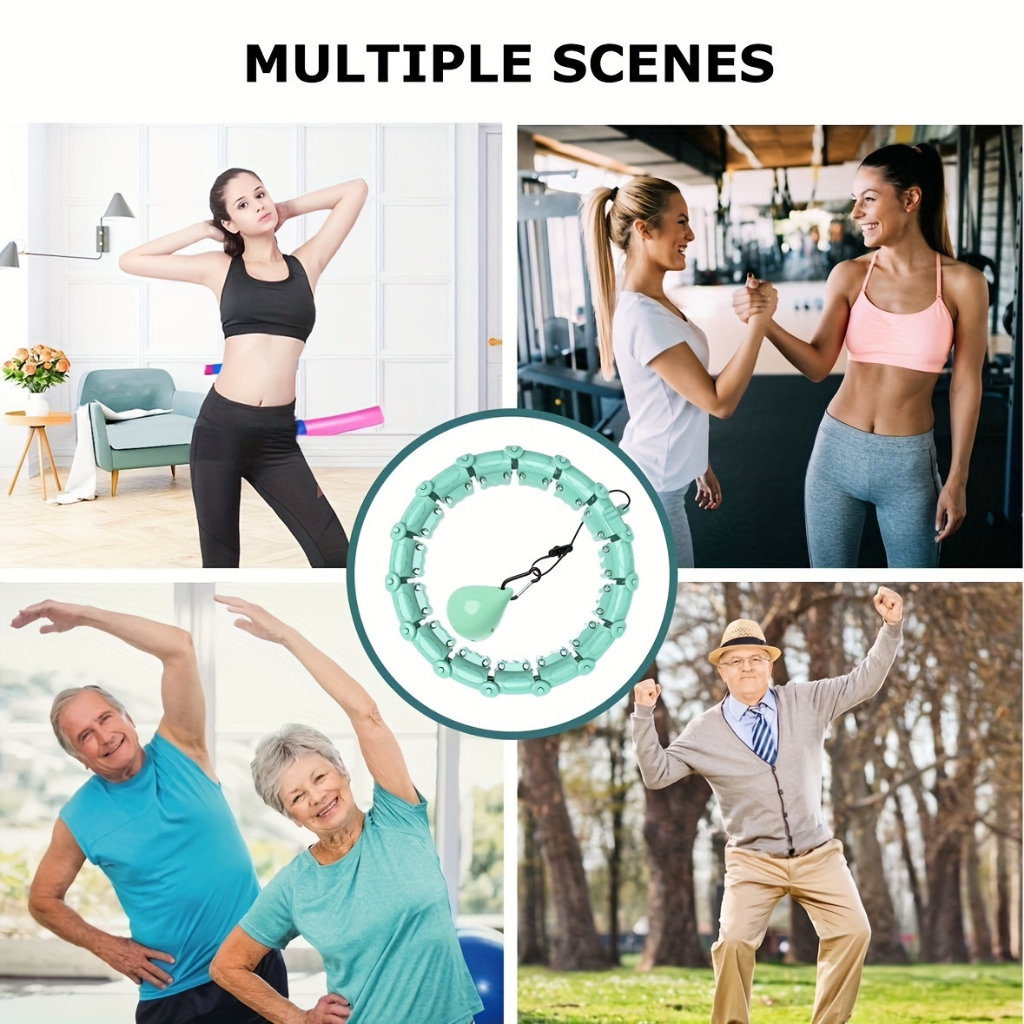 Ready 24 Sections Adjustable Hula Hoop 65-120cm - Fitness Weight Loss ...