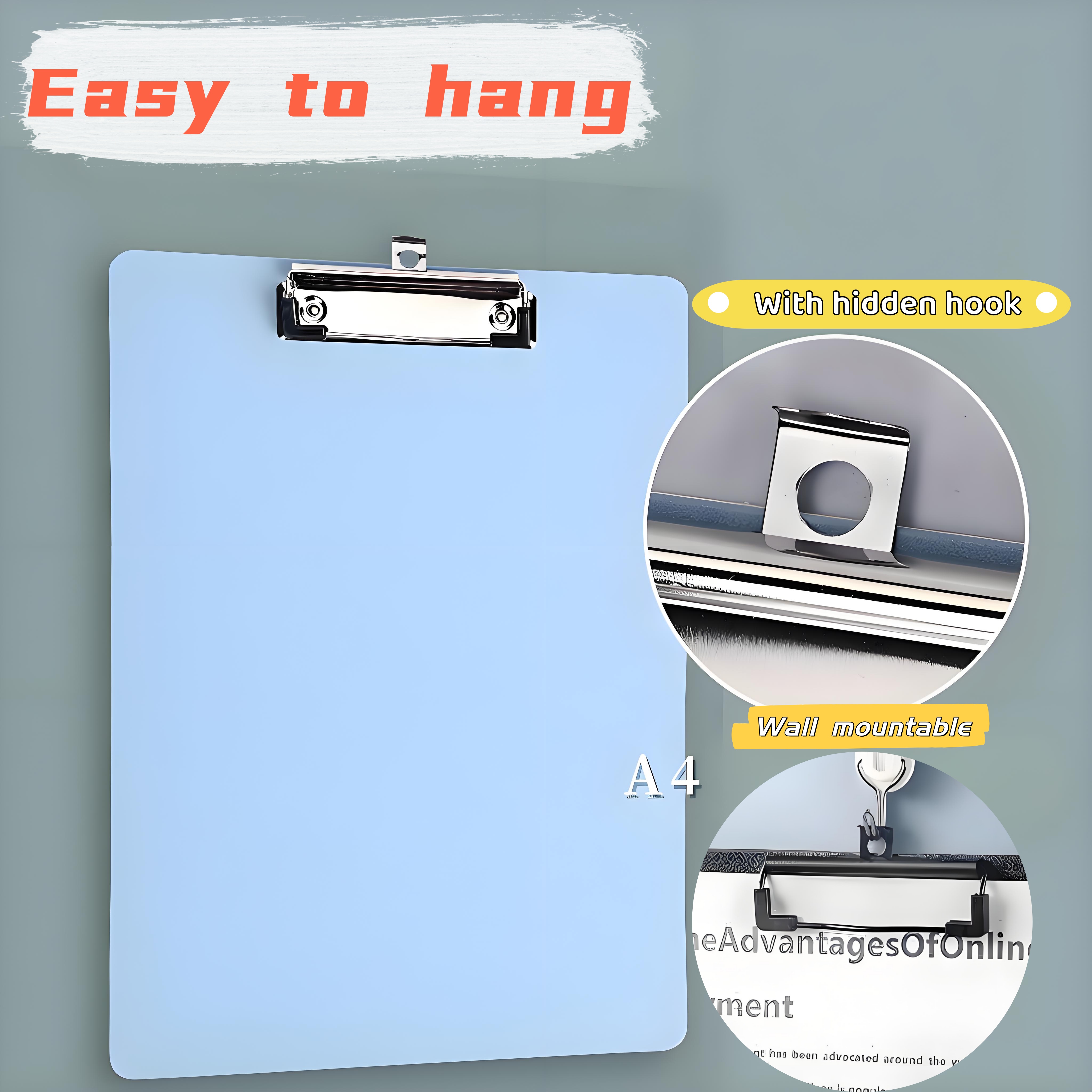 A4 Color Clipboard,Clipboard With Hard Cover And Long Clip,Suitable For ...