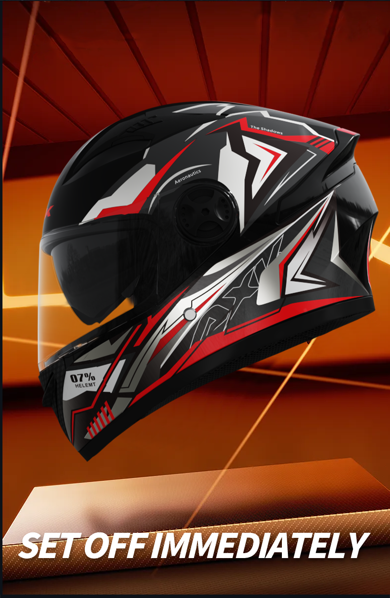 【COD】AXK777 Full-face Motorcycle Helmet Uv Protection Unbreakable With ...