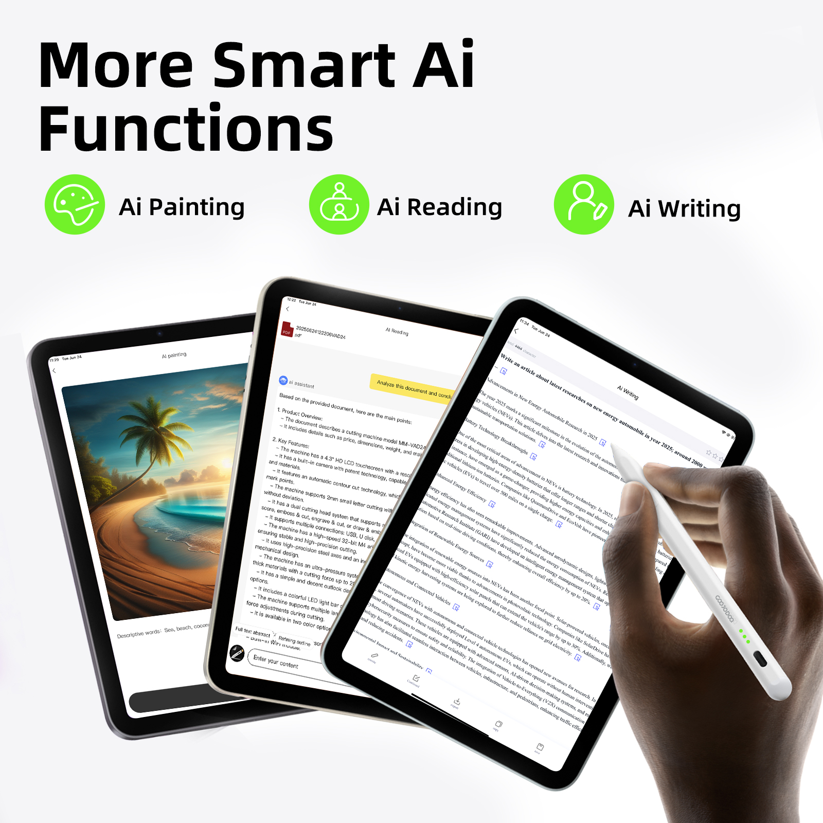 GOOJODOQ GD15 Stylus Pens AI Assistant intelligent Translation Voice ...