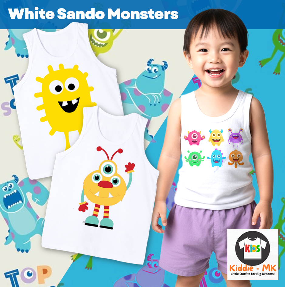 Assorted Monsters White Sando collection | Shopee Philippines