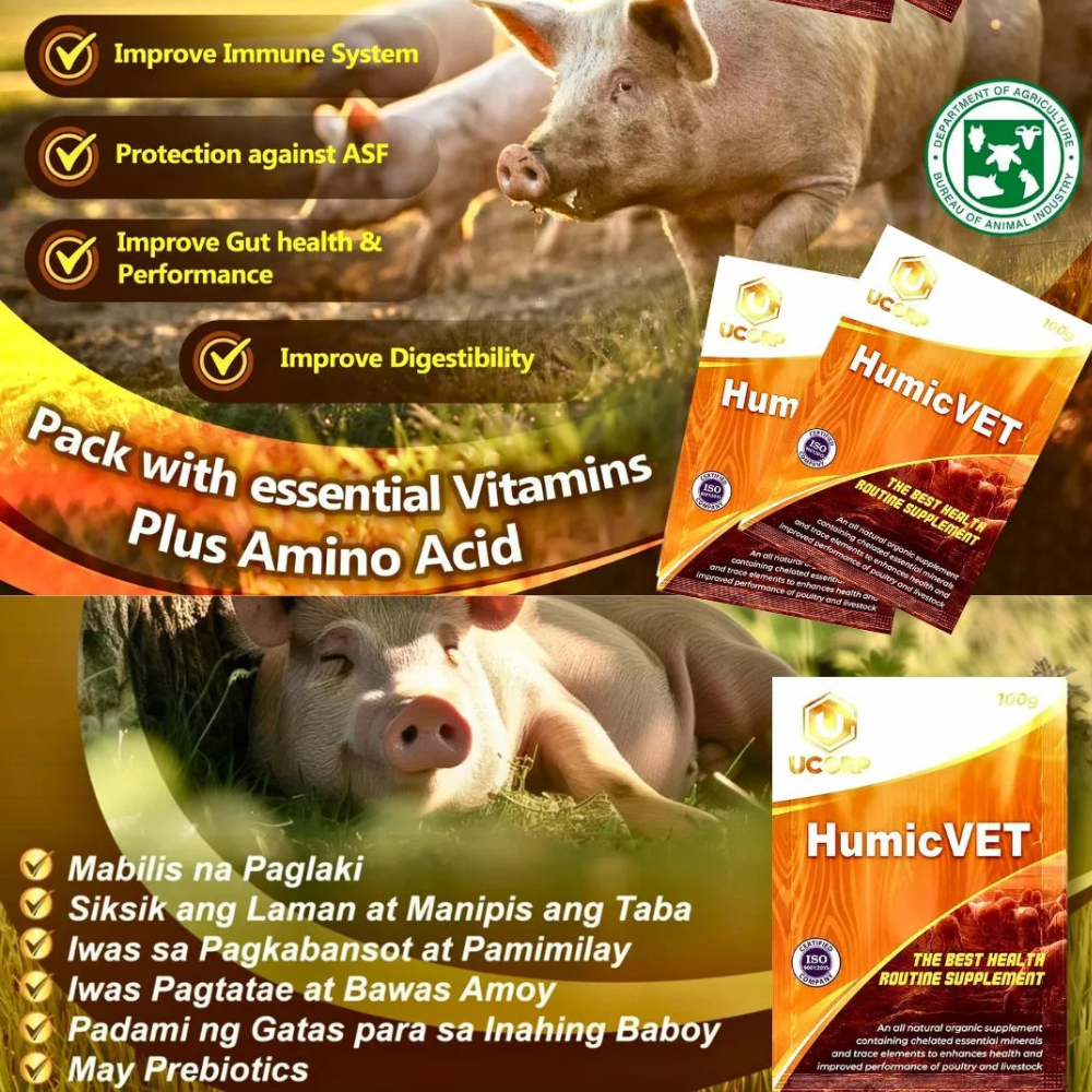 HUMICVET 100g All Animal Supplement – Vitamins for Pig, Poultry, Dog ...