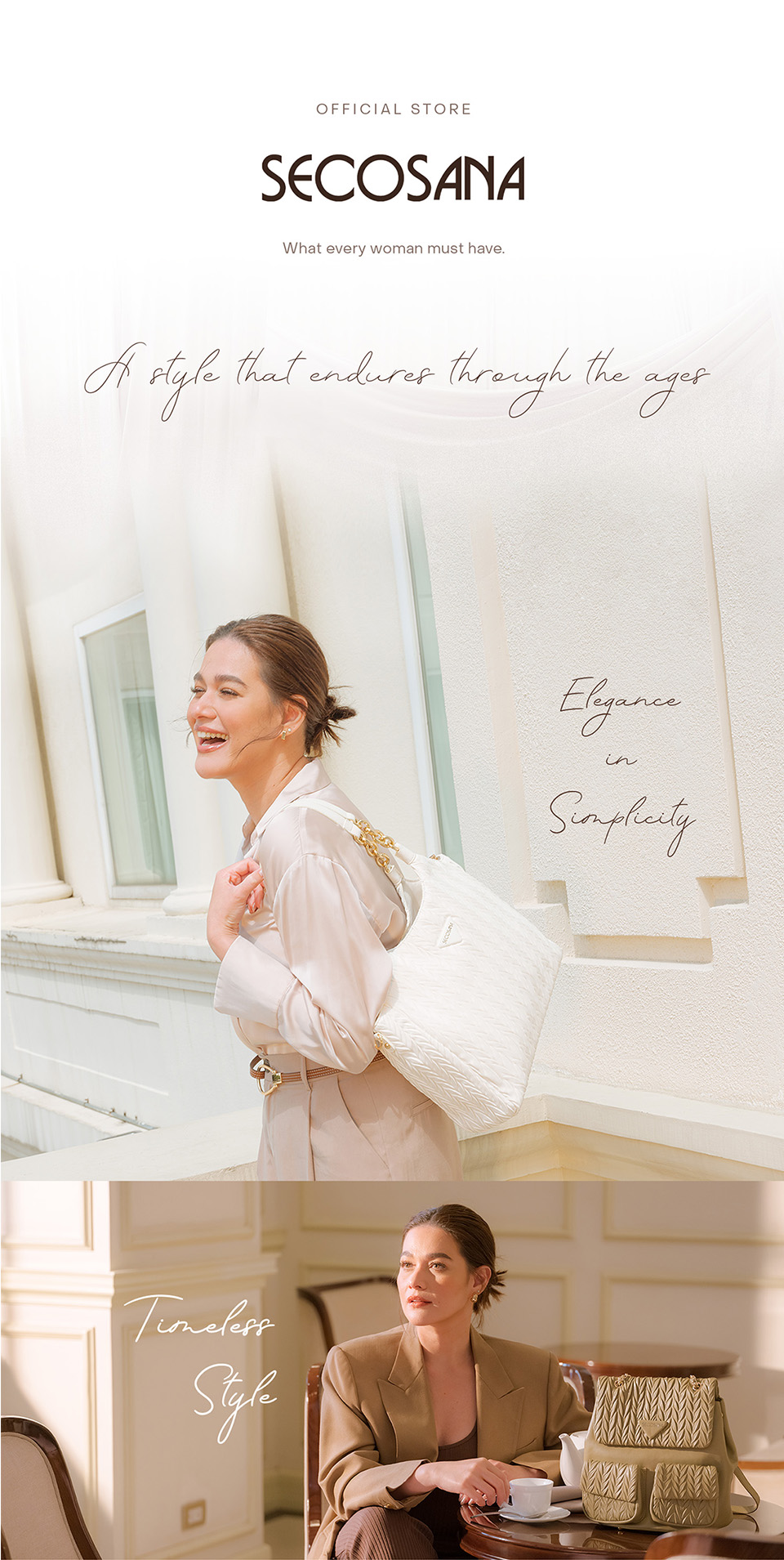 SECOSANA® Gerika Minimalist Casual Shoulder Bag | Shopee Philippines