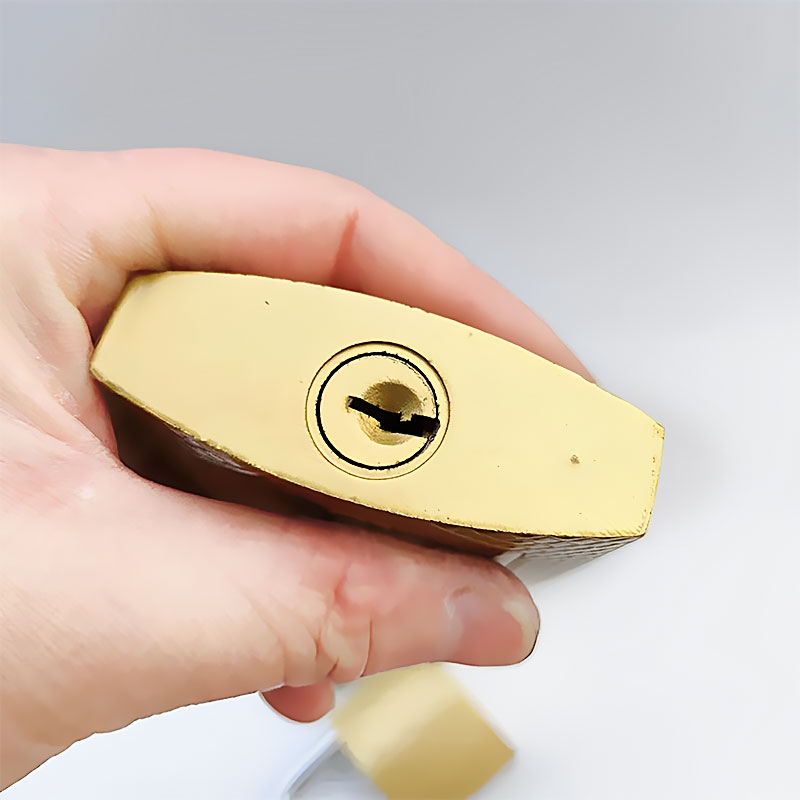 Brass Padlock with Key - Heavy Duty Anti-Pick Lock for Indoor/Outdoor ...