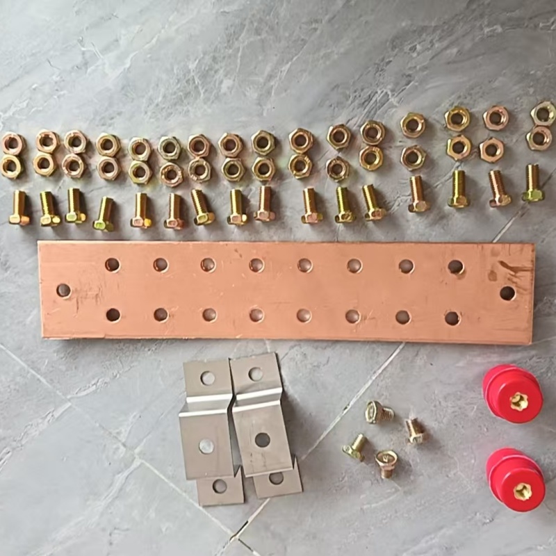 3*30*300/4*60*300mm Copper Grounding Busbar Equipotential Grounding ...