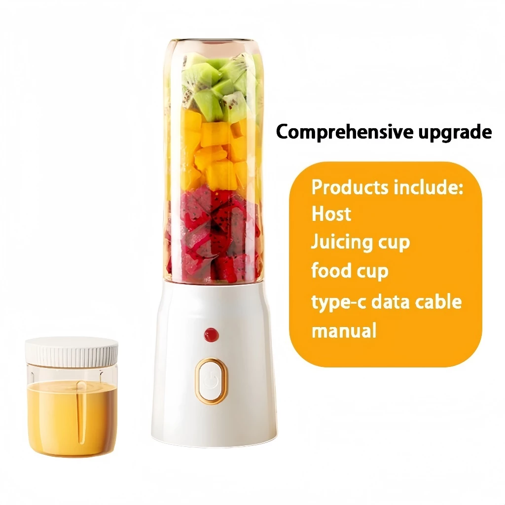 Portable Fruit Juicer Blender 12 Blade Juice Mixer Mini Ice Blender USB ...