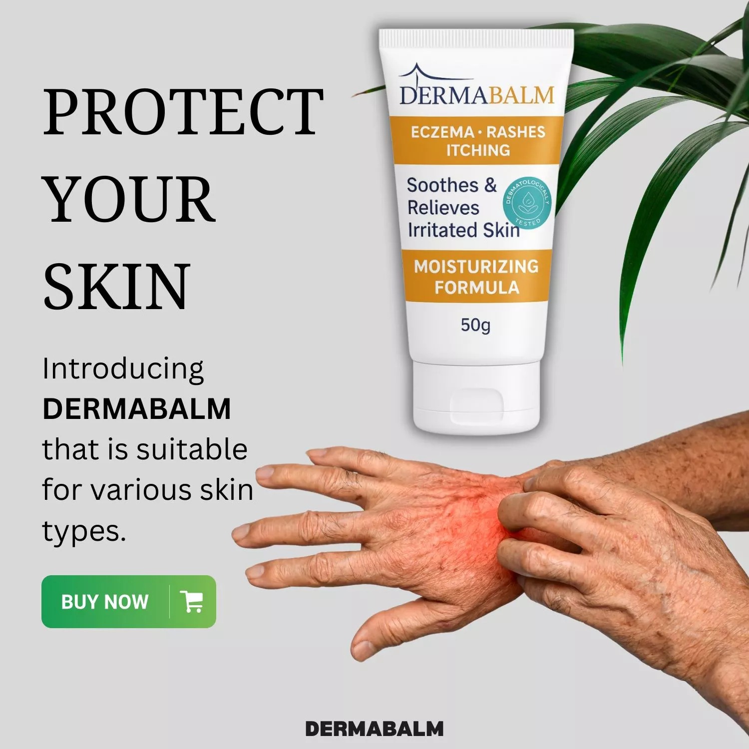 Derma Balm ECZEMA RASHES ITCHING Cream - 50g | Soothes & Relieves ...