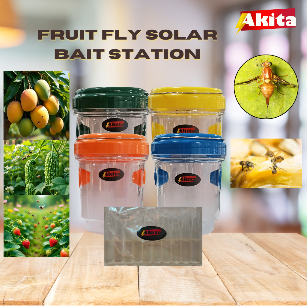 Akita Fruit Fly LIQUID Attractant with Solar bait station | Shopee ...