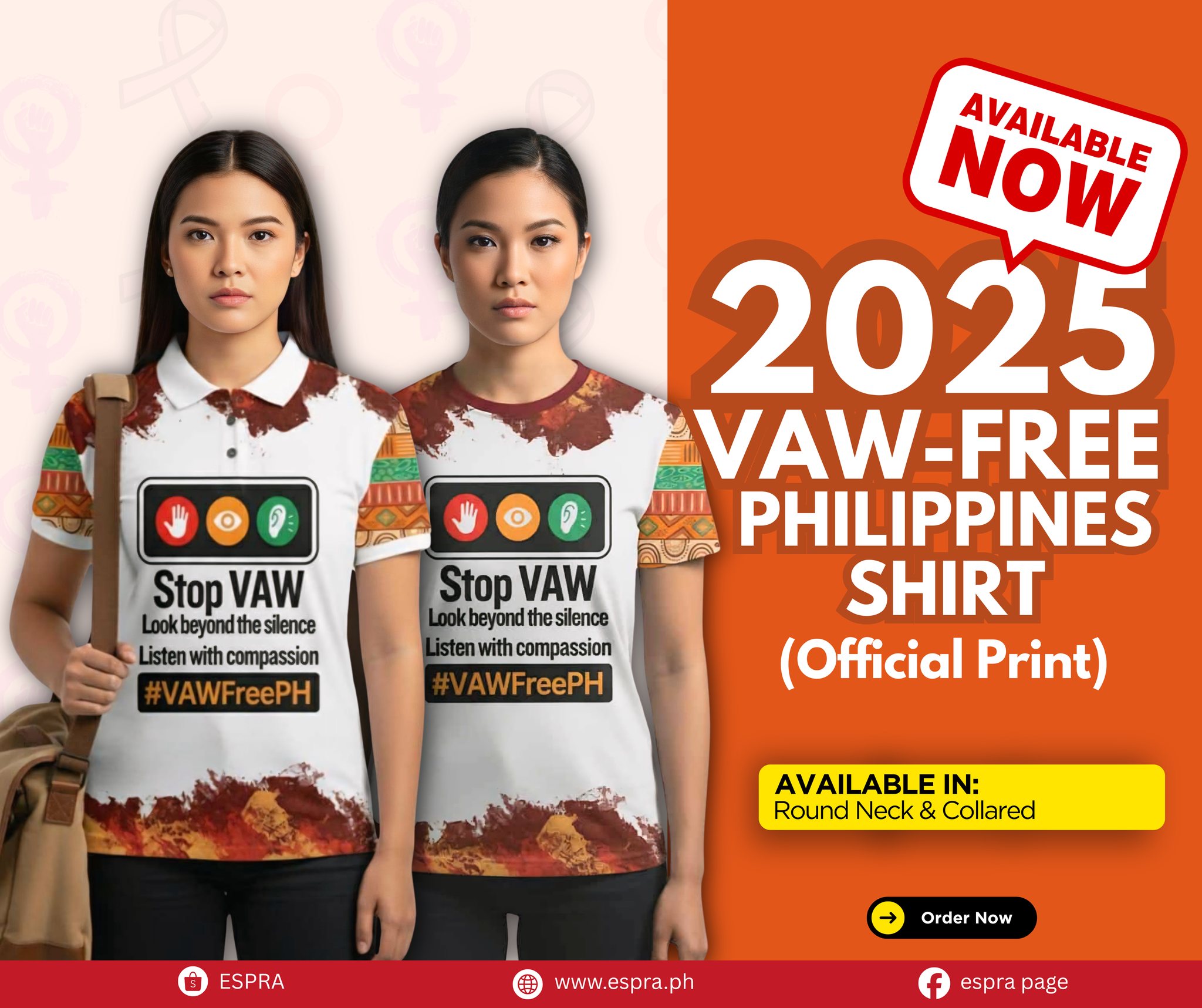 VAW-FREE 2025 OFFICIAL PRINT FSS SHIRTS | Shopee Philippines