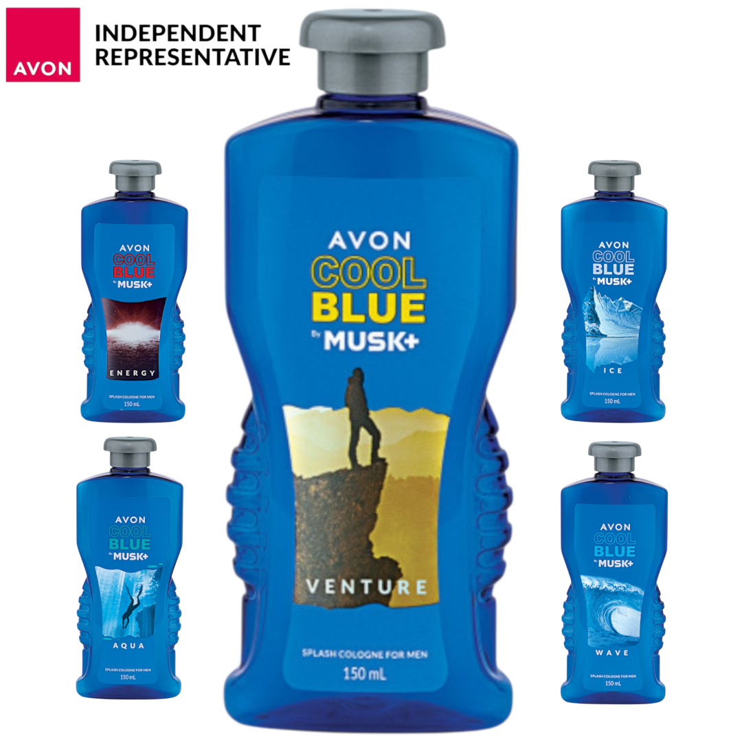 Avon Cool Blue VENTURE Splash Cologne For Men 150 ML | Shopee Philippines