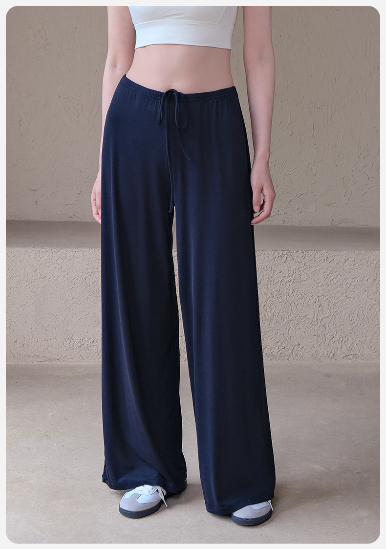 Yoga Pants Women Casual Wide Leg Loose Straight Slimming Drape Pants ...