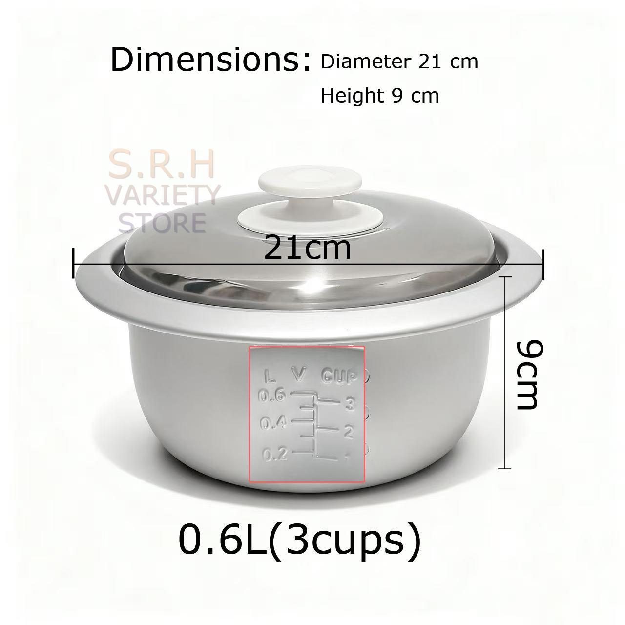 pure aluminum rice cooker inner pot with lid | Shopee Philippines