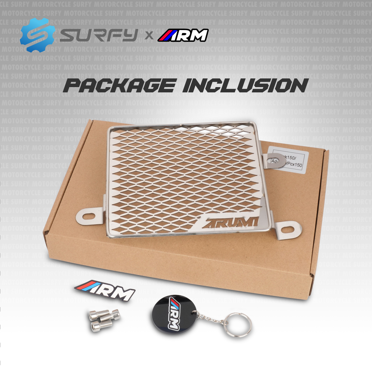 ARM Radiator Cover For Click 125i/150i ADV 150 PCX 150 Premium 304 ...