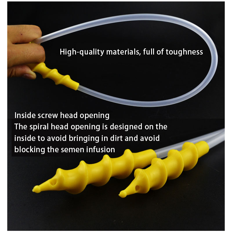 100Pcs Disposable Pig Spiral Catheter Pig Foam Tip AI Catheter Sow ...