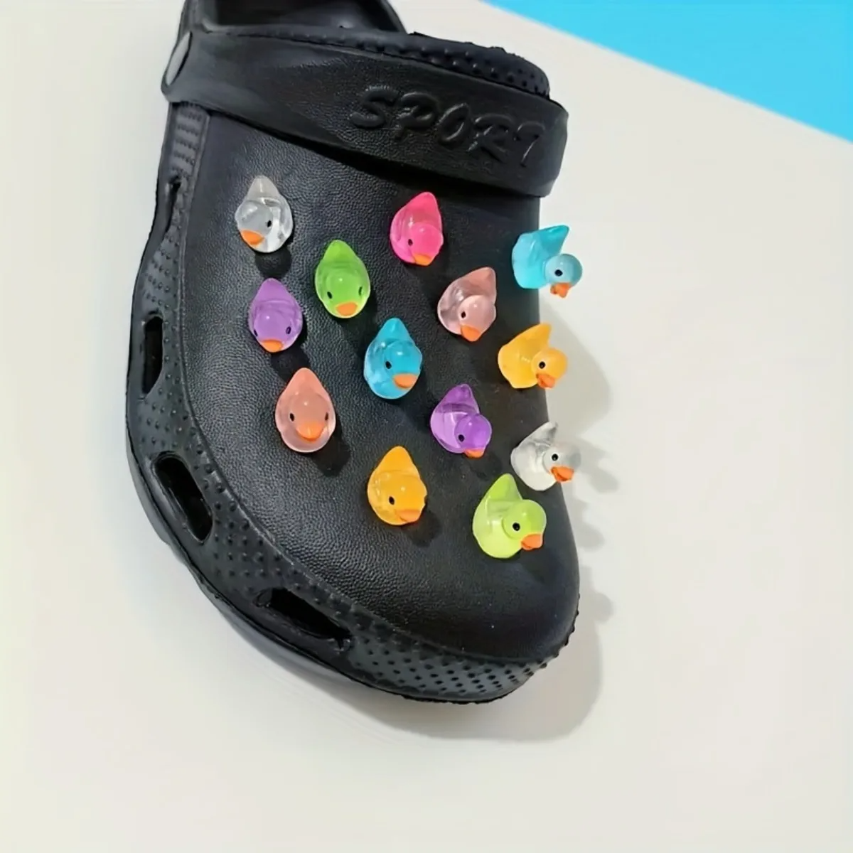 1Set Luminous 3D Duck Shoe Charms Set Cute Christmas Ducks DIY ...