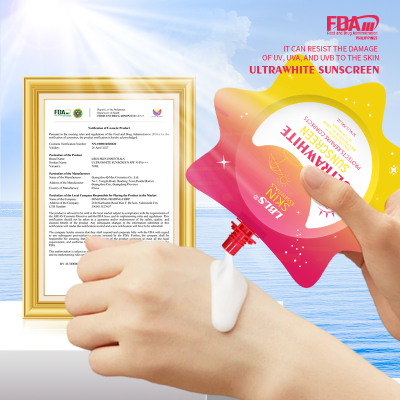 LBLS Ultra White Sunscreen SPF50 PA++++ Fresh Whitening Protection Face ...