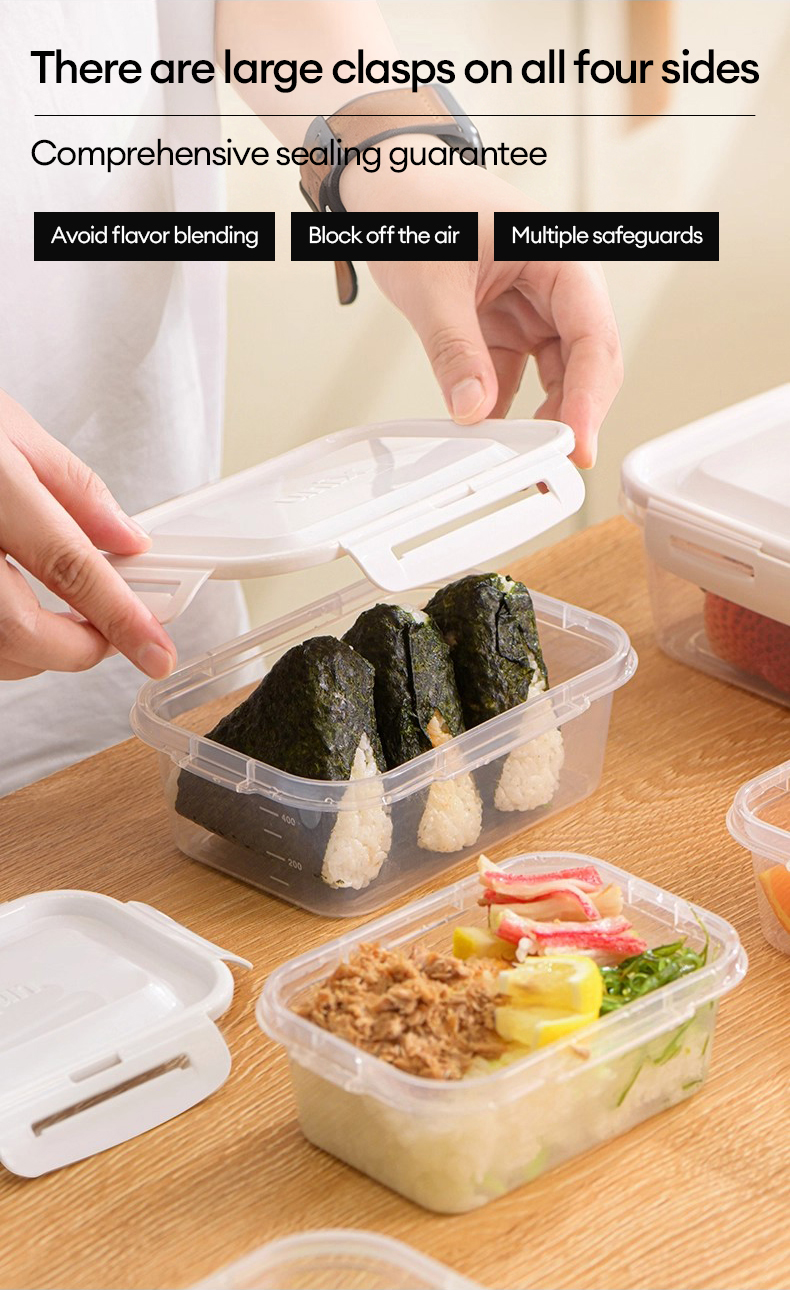 JOTO 6 PCS Food Container Plastic Lunch Box Airtight Food Storage ...