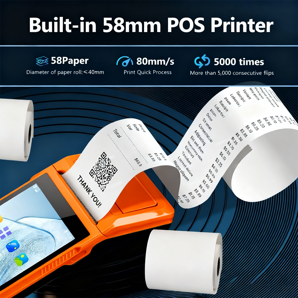 PDA POS Printer Terminal Thermal Handheld Bluetooth Printer 58mm ...