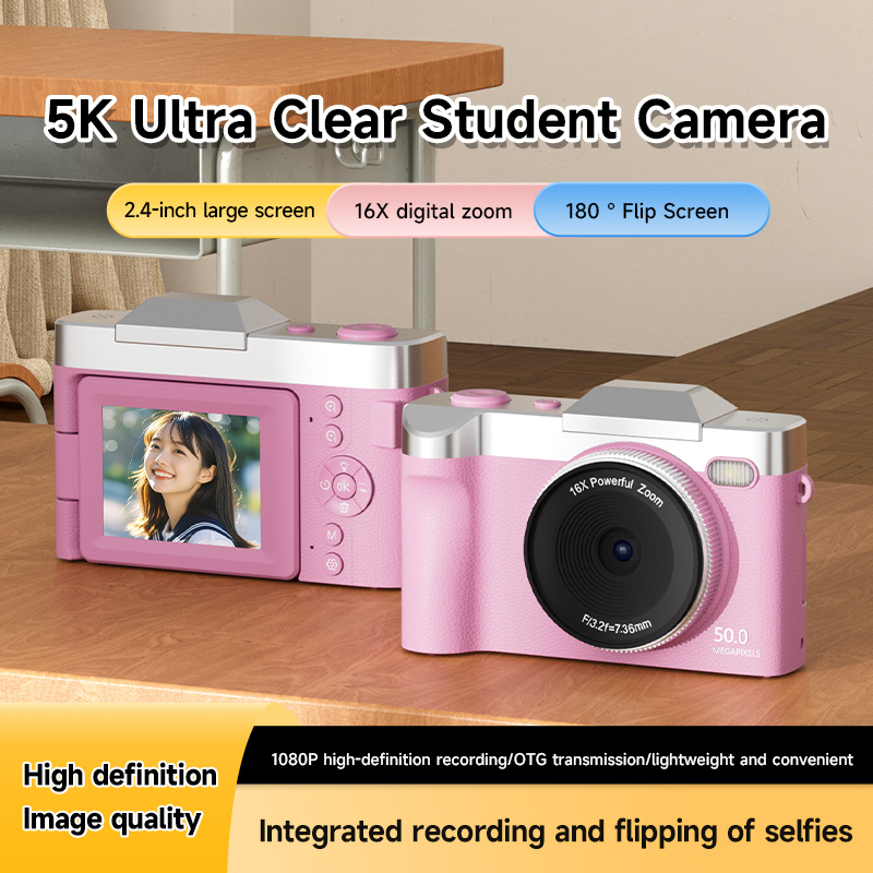 NEW 5K Digital Camera CCD 16X Digital Zoom 50MP Photography Camera 180 ...