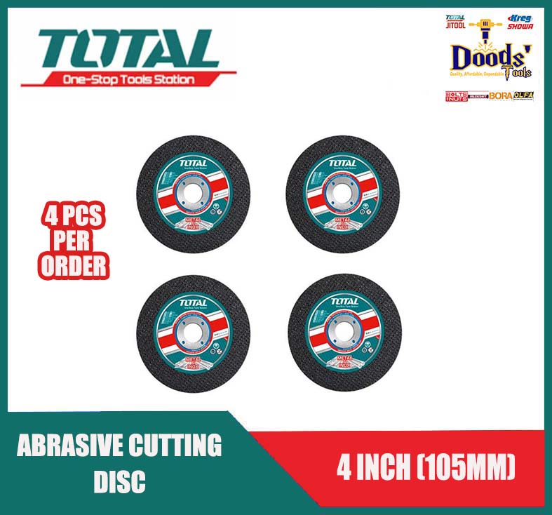 Total 4 Pcs Abrasive Metal Cutting Disc 4 inch | Shopee Philippines