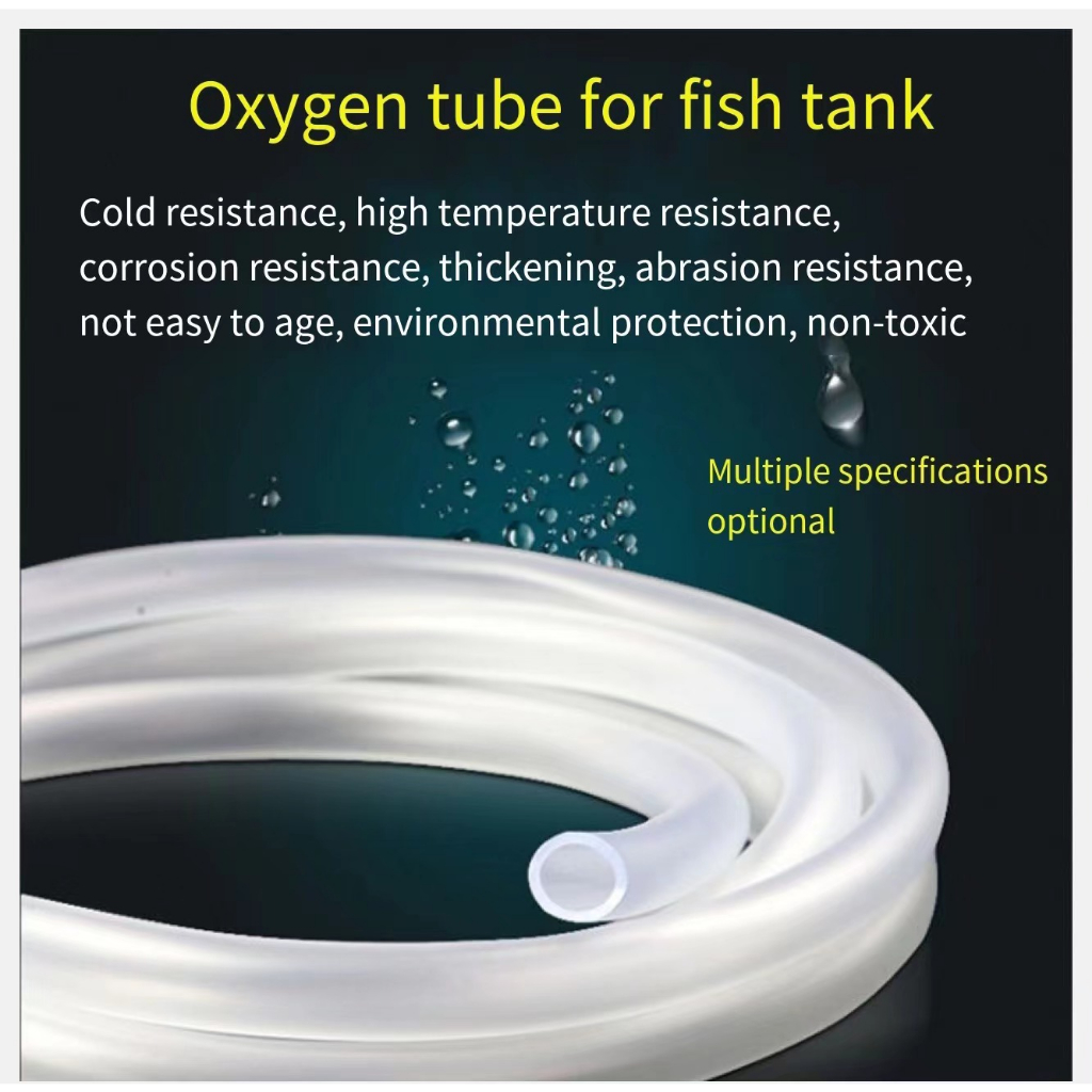 6*4mm Aquarium Oxygen Pump Hose Air Bubble Stone Aquarium Fish Tank ...