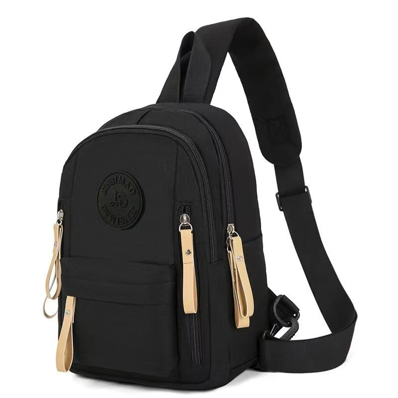 CJT BAG #4066 UNISEX NYLON BODY BAG CROSSBAG MULTI-POCKET ADJUSTABLE STRAP 4ZIPPER WITH SIDE ...