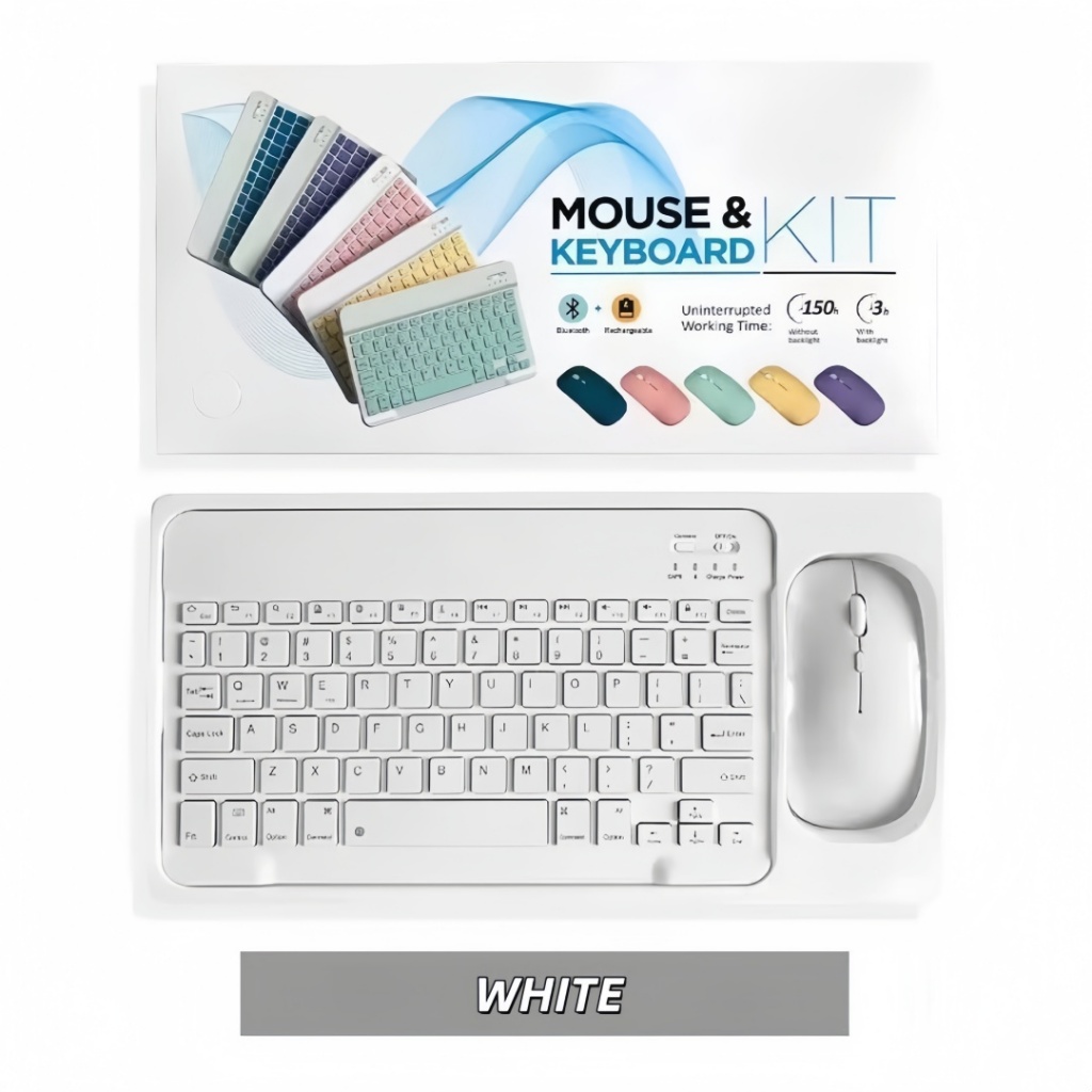IQUNIX Bluetooth Portable Wireless Keyboard and Mouse Set Suitable for ...