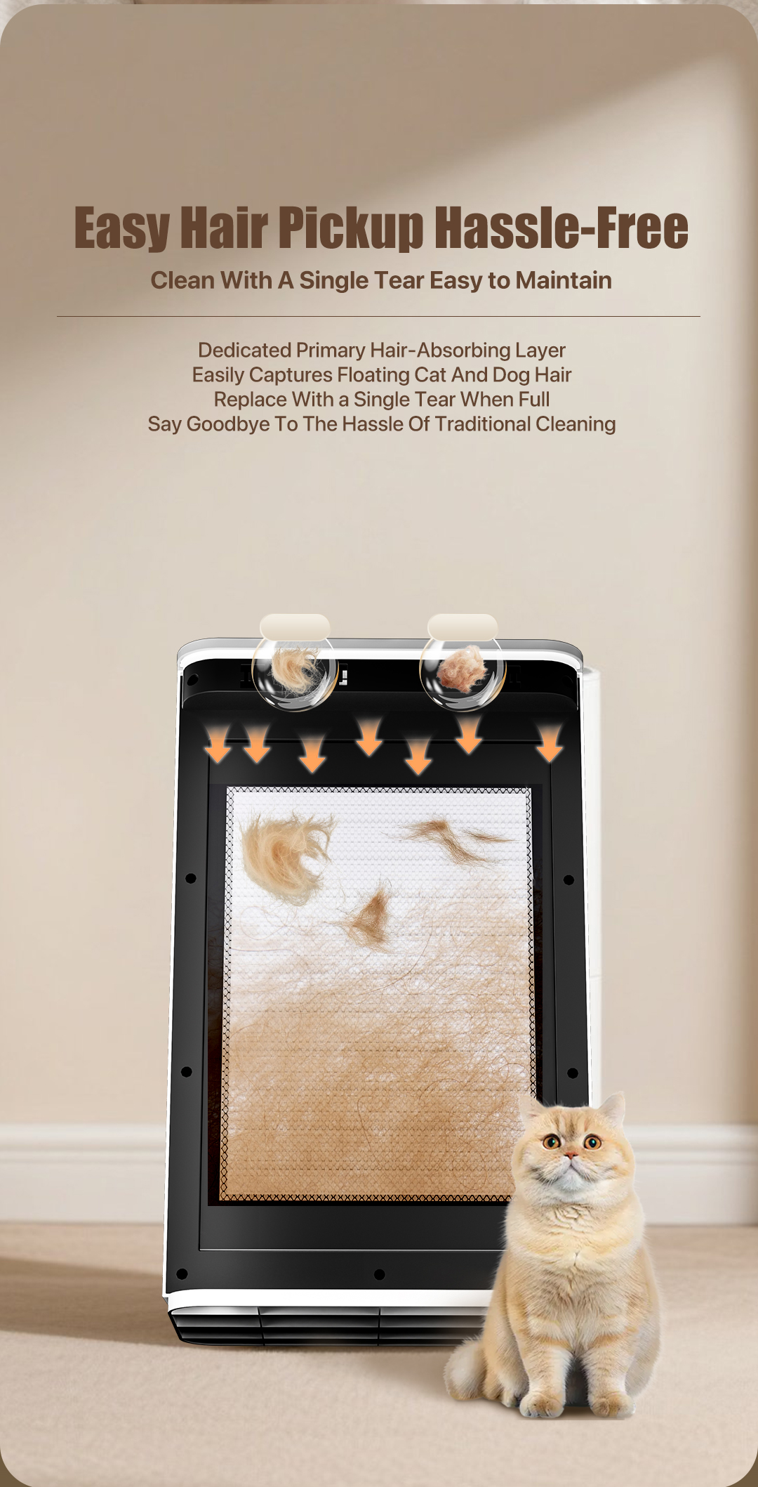 Haier P1U1 Air Purifier High-efficiency Filter 35dB Ultra-Quiet Smart ...