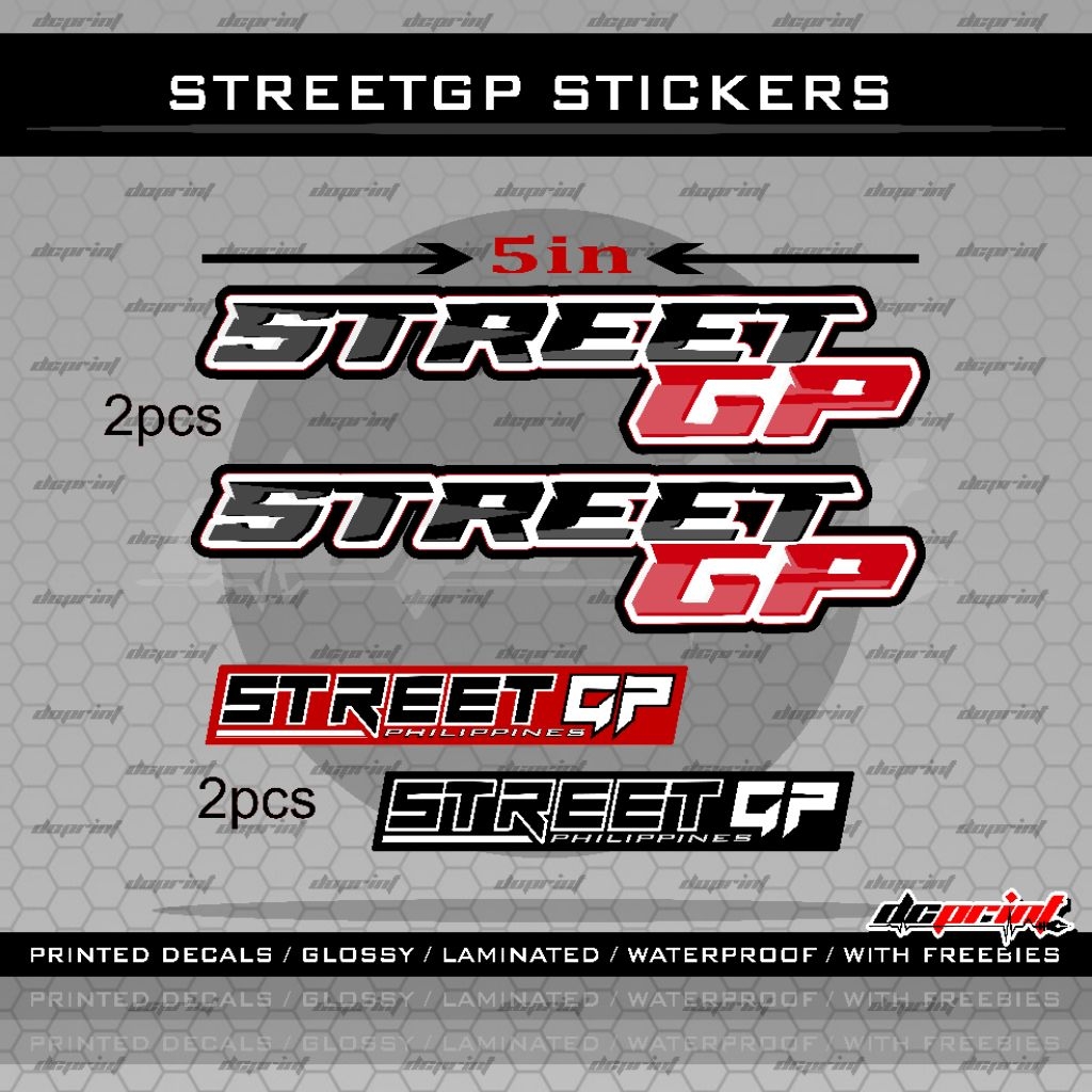 Street Gp Decals Laminated Vinyl Stickers Waterproof | Shopee Philippines