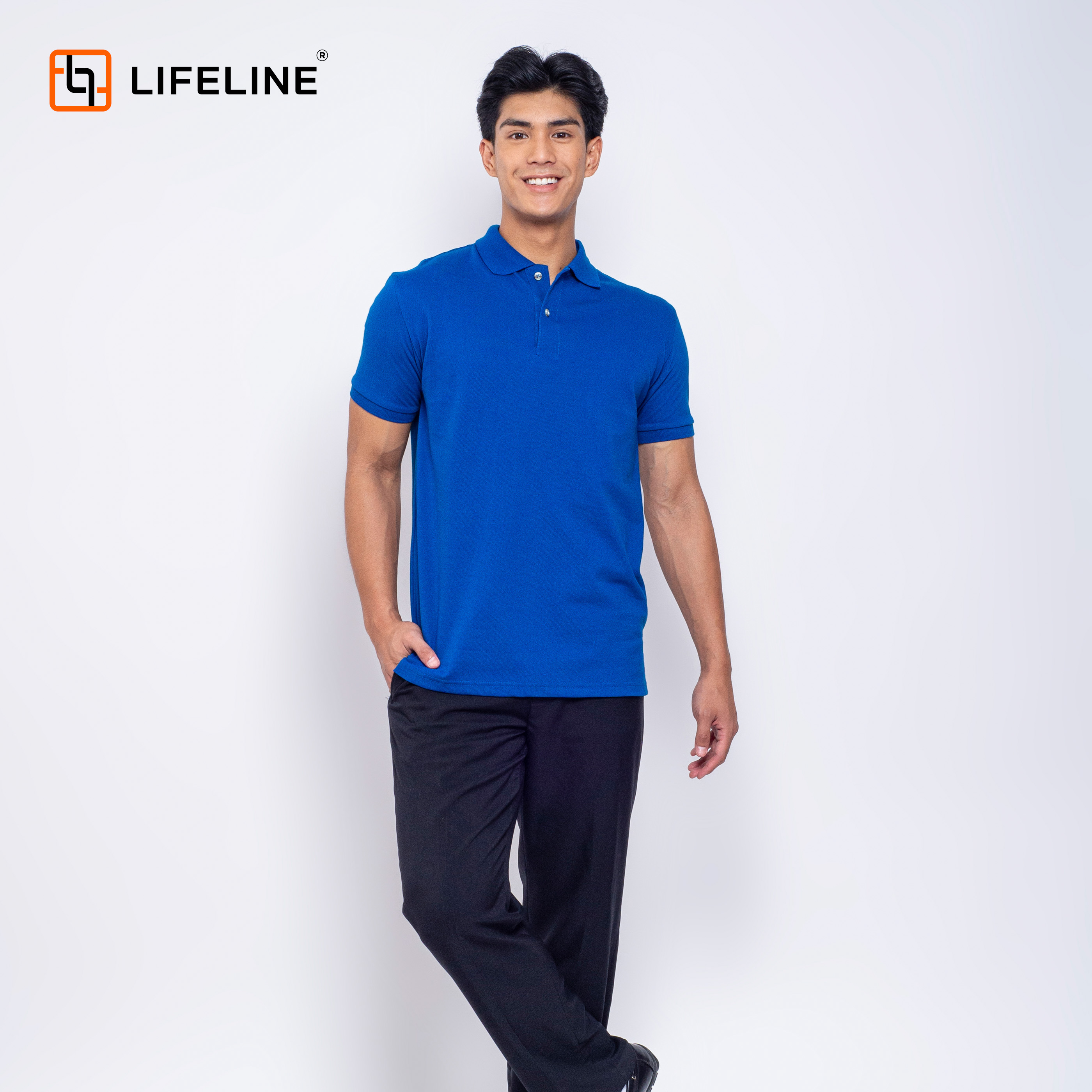 Lifeline Polo Shirt (White | Blue Ice | Aqua Blue | Royal Blue | Navy ...