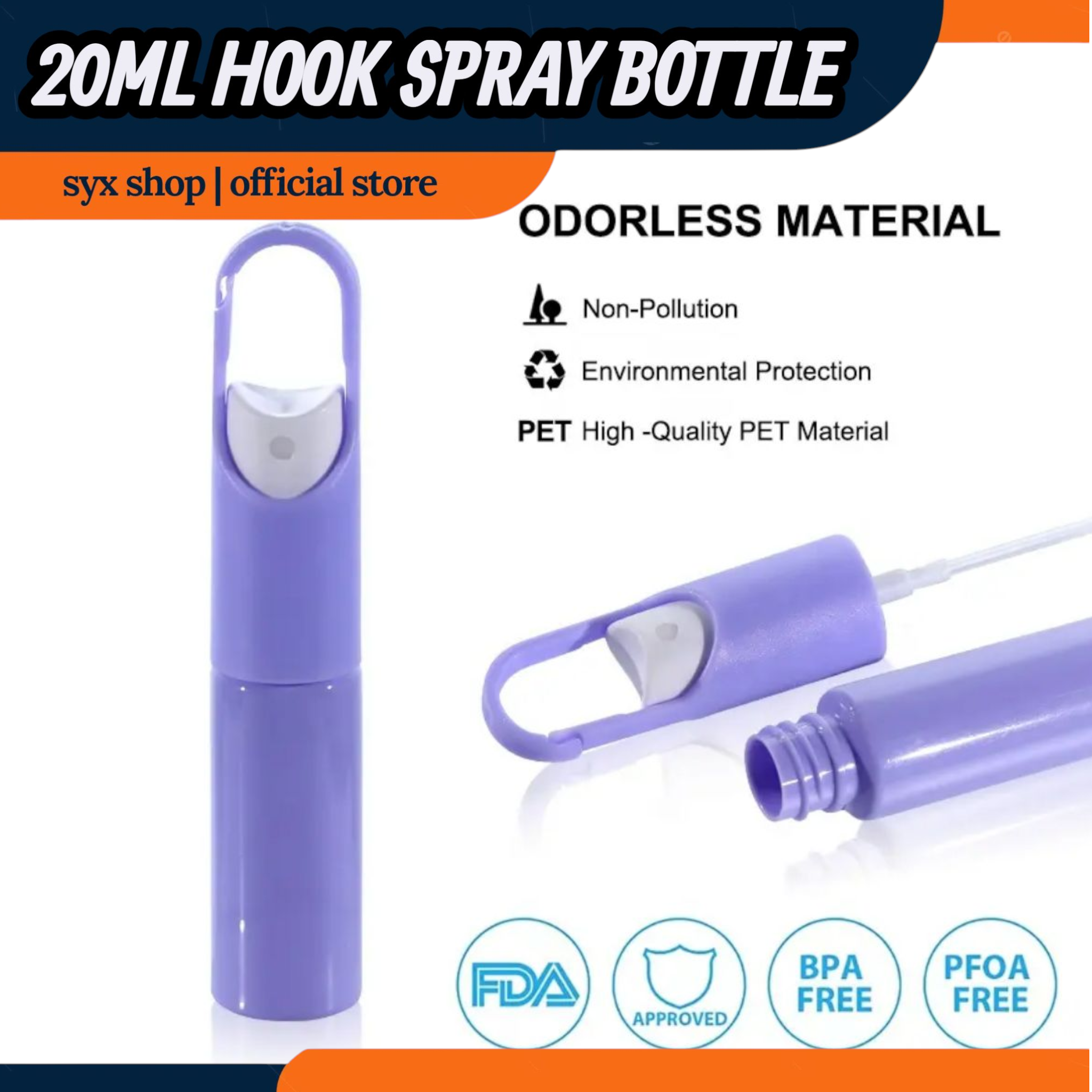 20ML MINI HOOK SPRAY Bottle Refillable-Perfect for Alcohol Perfume ...
